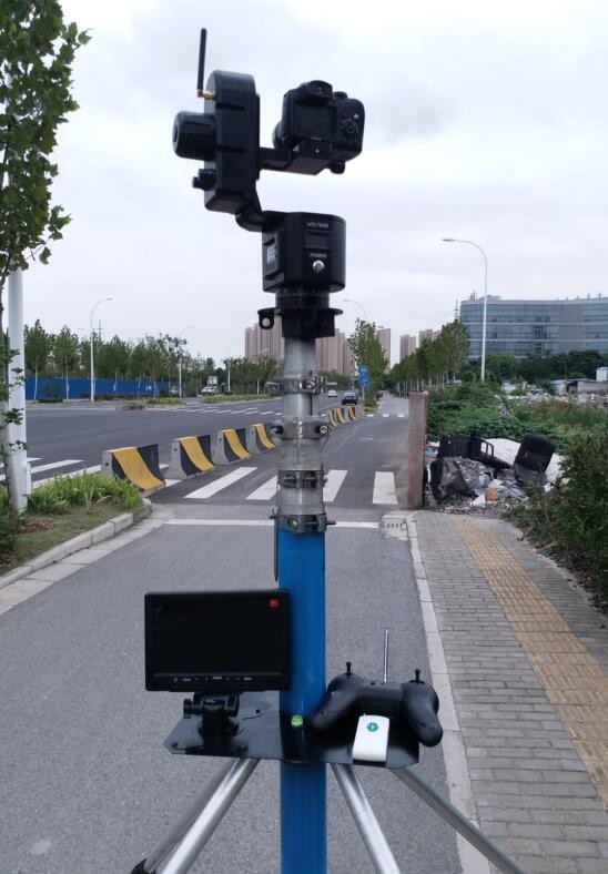 endzone camera with wireless control pan-head hard aluminum alloy tube ...