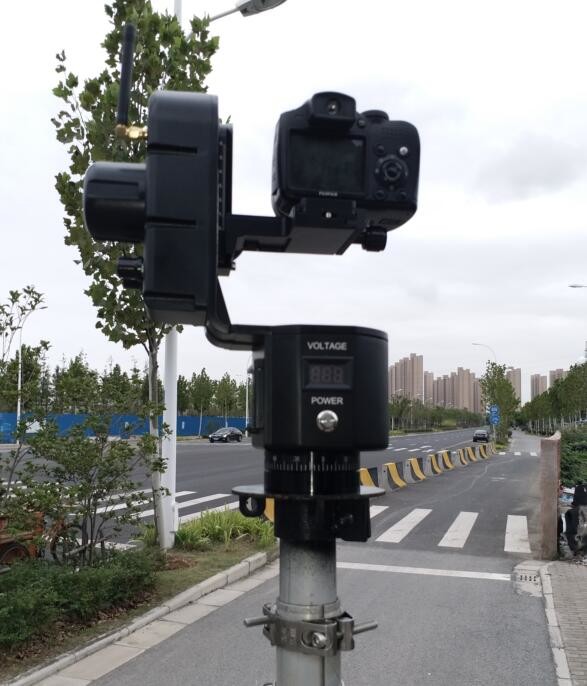 4m ground based telescopic mast photography with wireless control pan ...