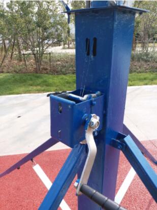 crank up mast telescopic antenna tower light pole 6 meters aluminum pole