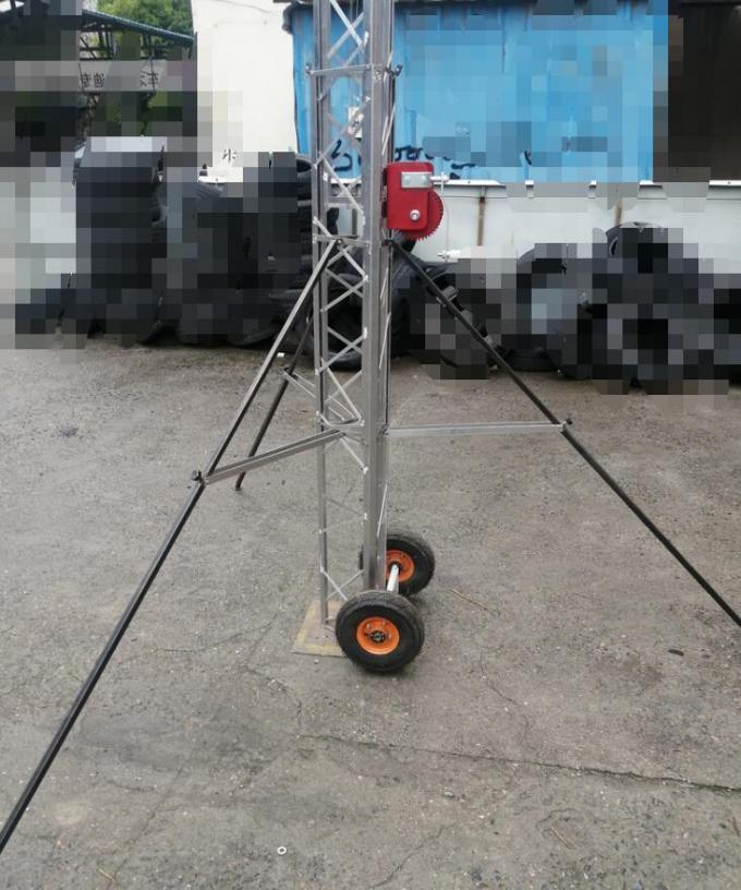 portable self support winch up 50ft telescopic lattice tower aluminum ...