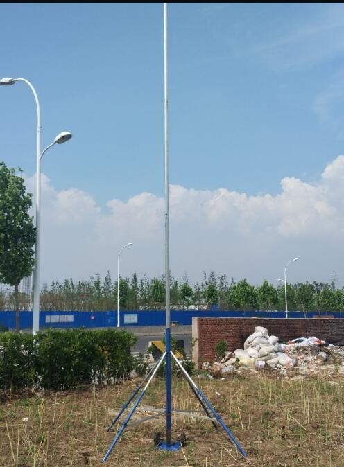6-9 m ground based telescopic mast photography sport video mast endzone ...