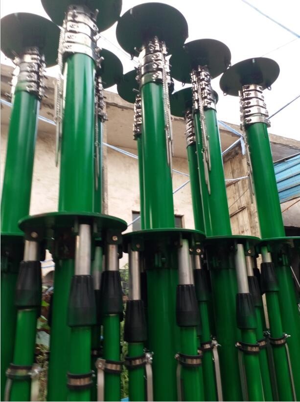 trolley based heavy duty 2mm wall 6063 aluminum tube 6-18m telescopic ...