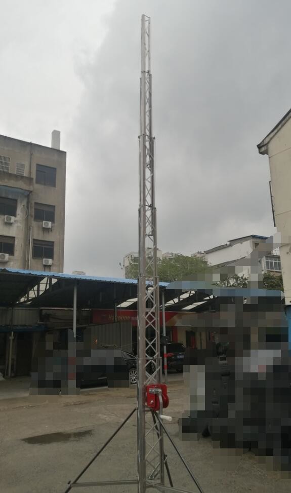 portable self support winch up 50ft telescopic lattice tower aluminum lattice tower antenna mast ...